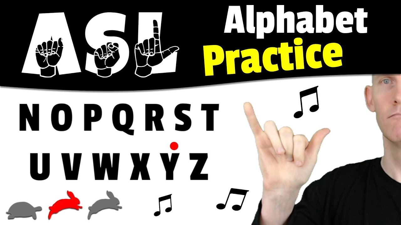 🖐 ASL Alphabet Practice With Music 🎵 American Sign Language ABCs ...