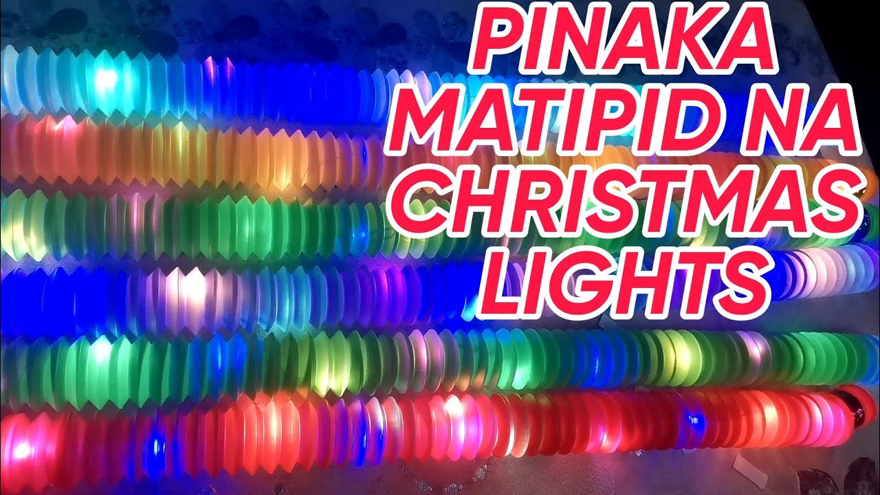 PINAKA MATIPID NA CHRISTMAS LIGHTS #christmasdecor #christmaslights ...