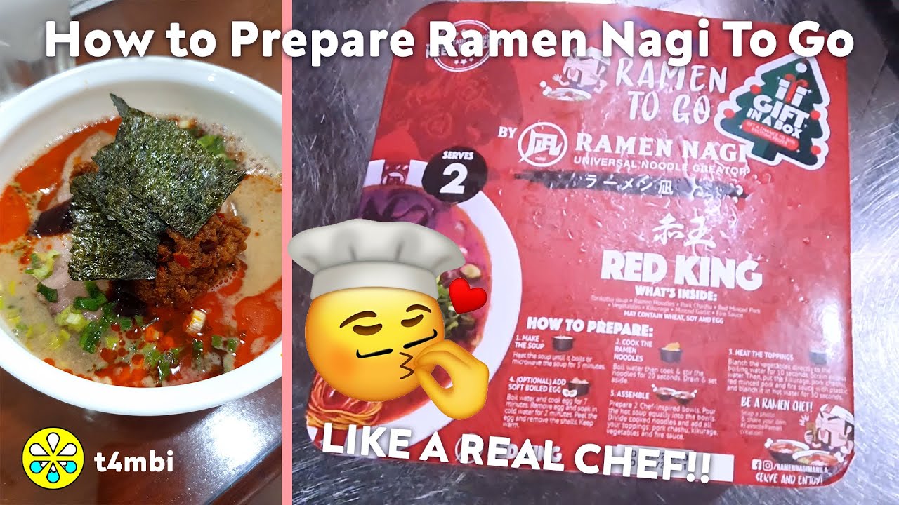 HOW TO PREPARE RAMEN TO GO (Red King) RAMEN NAGI | 2021 Ramen Take-out ...