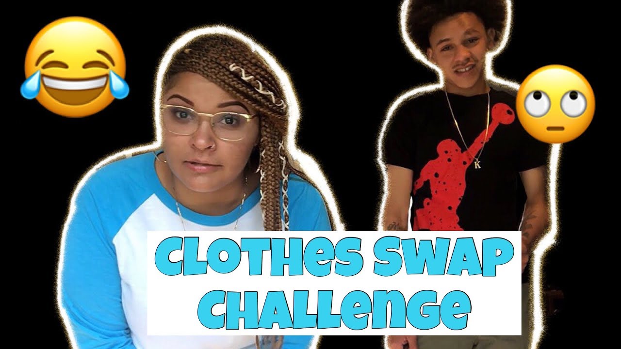 EXTREME CLOTHES SWAP CHALLENGE IN PUBLIC!!!! (HILARIOUS) - YouTube