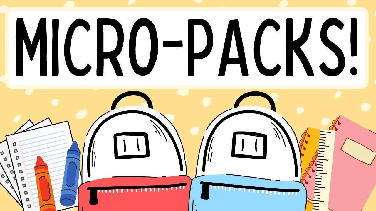 MINI Backpack Unboxing!!!😍- Tiny School Supplies Inside!! ️ ...