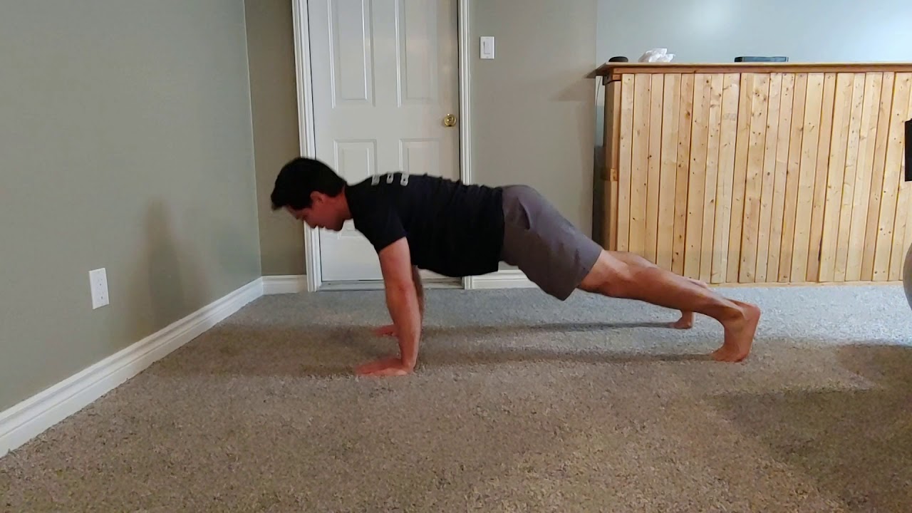 Push Up to Bear Crawl Load Back - YouTube
