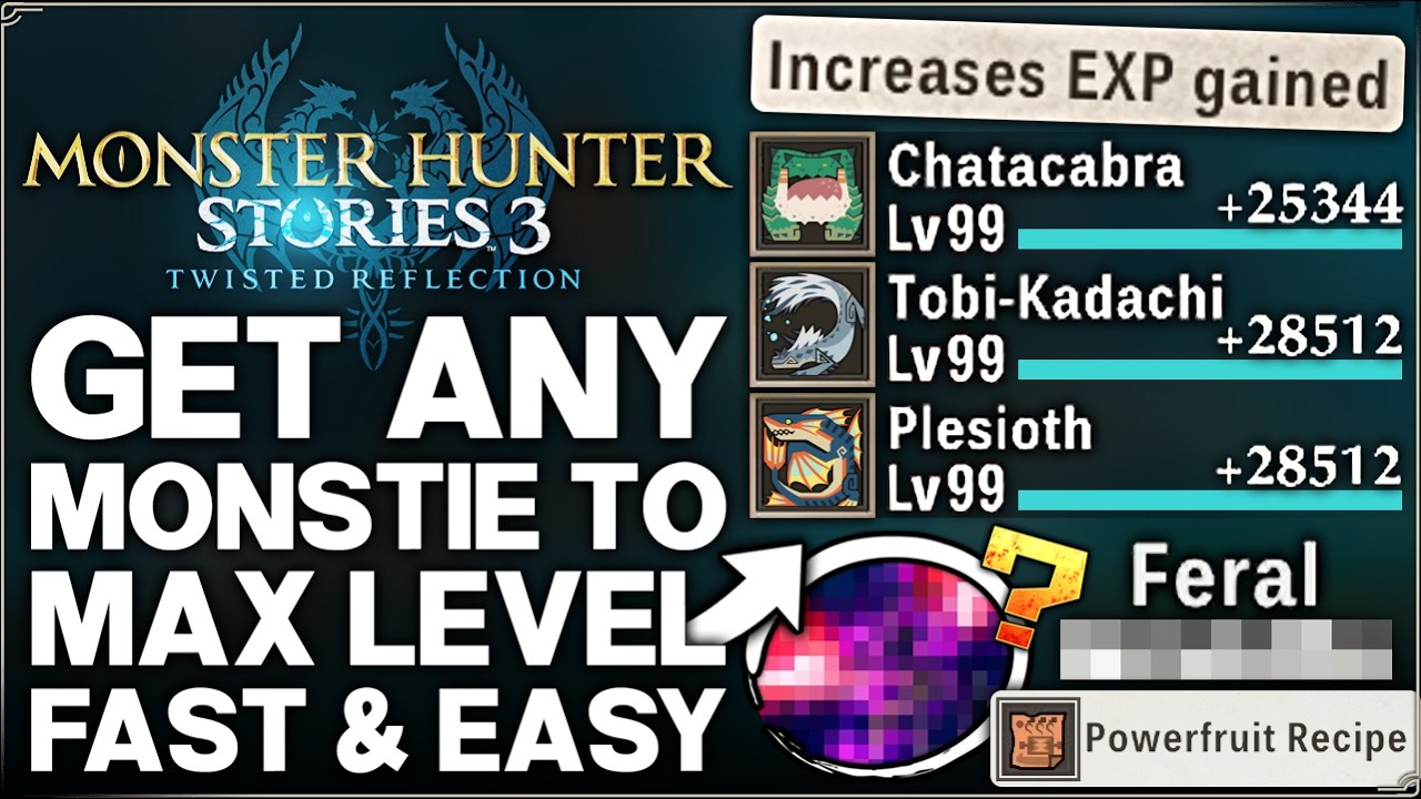 Monster Hunter Stories 3 - How to Get to Max Level FAST - Make ANY ...