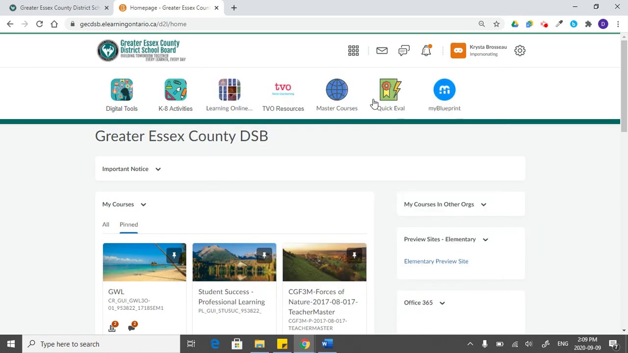 Accessing Your Courses in Brightspace for GECDSB Teachers - YouTube