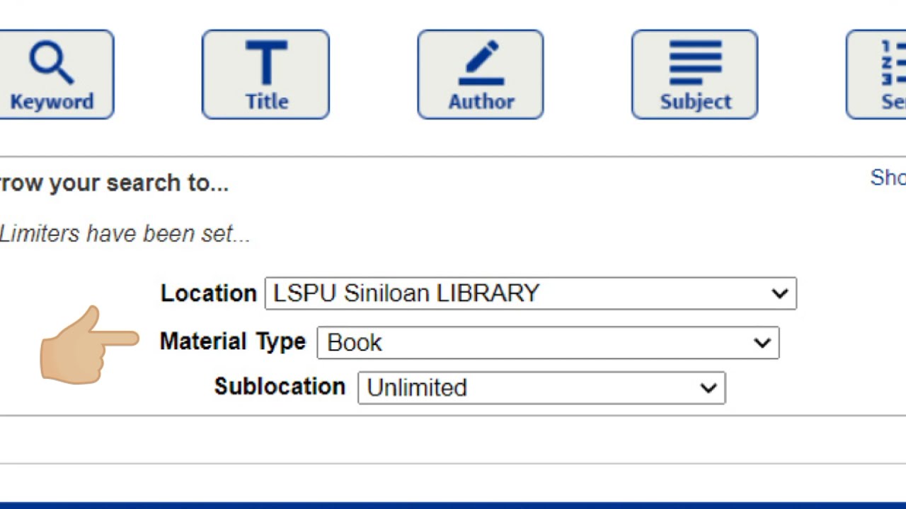 Learn How to Use the LSPU Online Public Access Catalog (OPAC) - YouTube