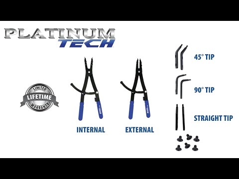 2 Pc. Combination Internal & External Snap Ring Pliers Set - PLT-99911 ...