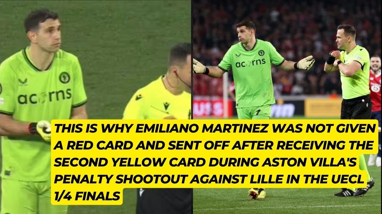 This is why Emiliano Martinez was not given a red card and sent off ...