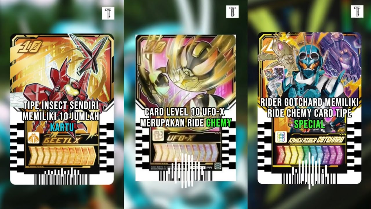 Semua Ride Chemy Card Kamen Rider Gotchard (Tipe Insect - EX Special ...