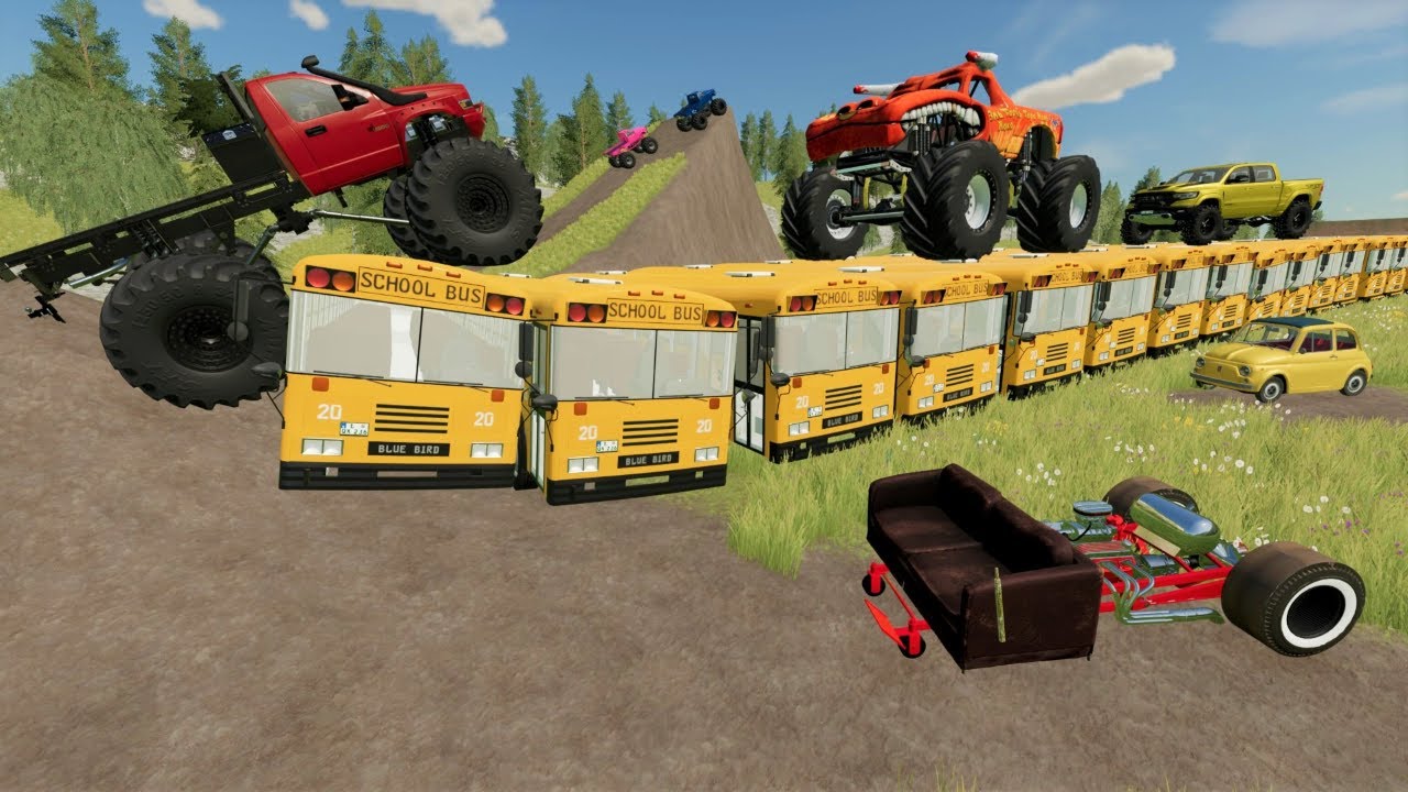 Finding Monster Trucks for Stuntman Park | Farming Simulator 22 - YouTube