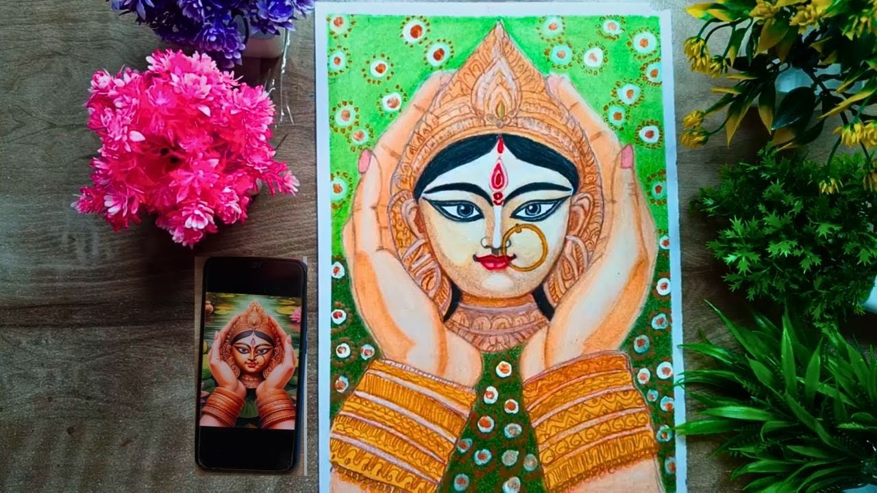 I Drew MAA DURGA's Angry Face for 30 Days and Here's What Happened ...