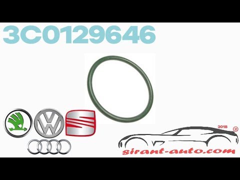 3C0129646 Кольцо уплотнительное VW, Skoda, Audi, Seat - YouTube