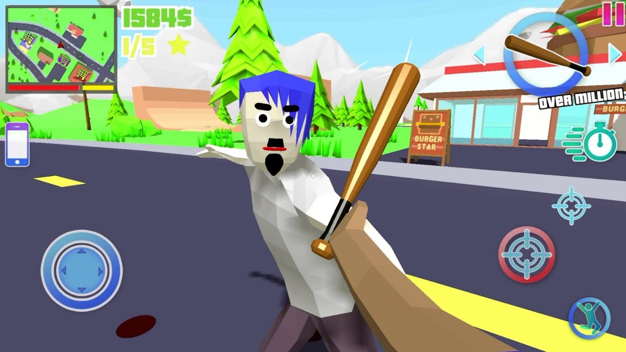 Dude Theft Wars Open World Sandbox Simulator BETA - Android gameplay ...