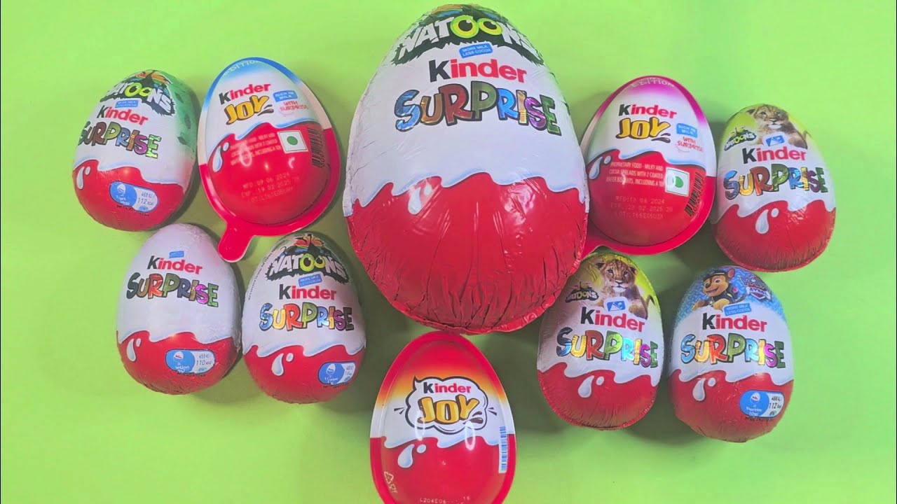 10 Surprise eggs Unboxing .Surprise toys - YouTube