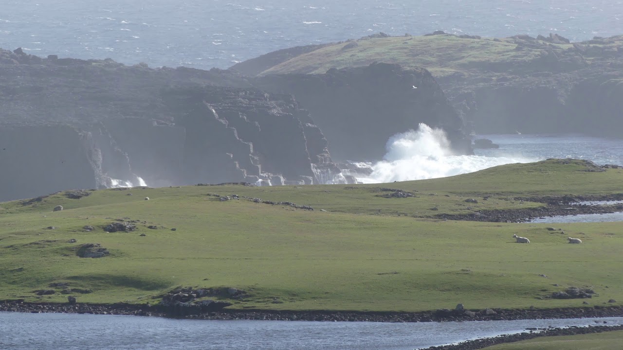 Shetland 2018 - Eshaness Lighthouse - YouTube