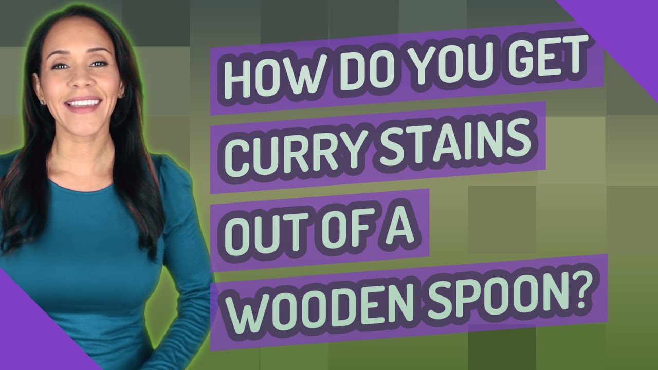 How do you get curry stains out of a wooden spoon? - YouTube