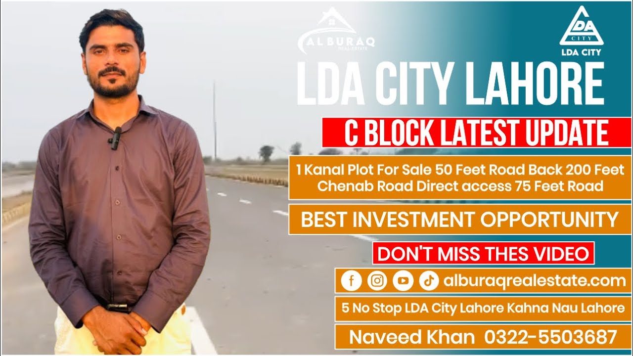 1 Kanal 50 feet Road plot for sale in C Block| Possession plot|Back 200 ...