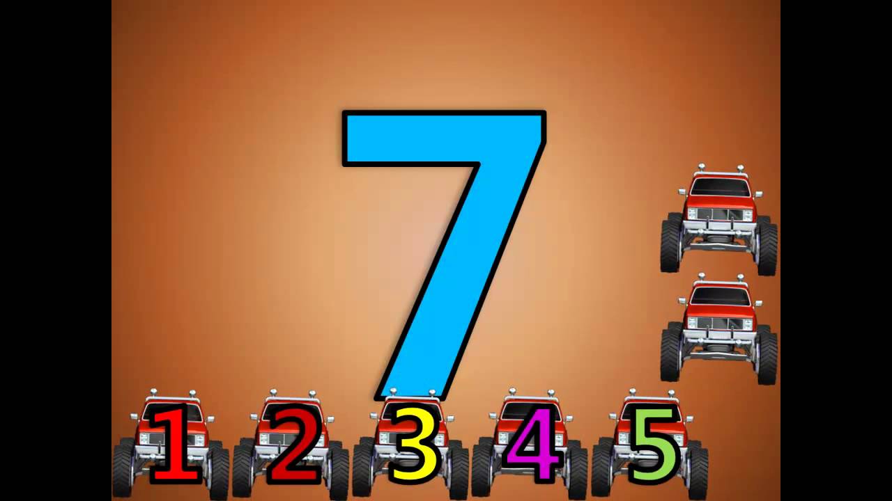 Counting 1 - 10 with Monster Trucks - YouTube