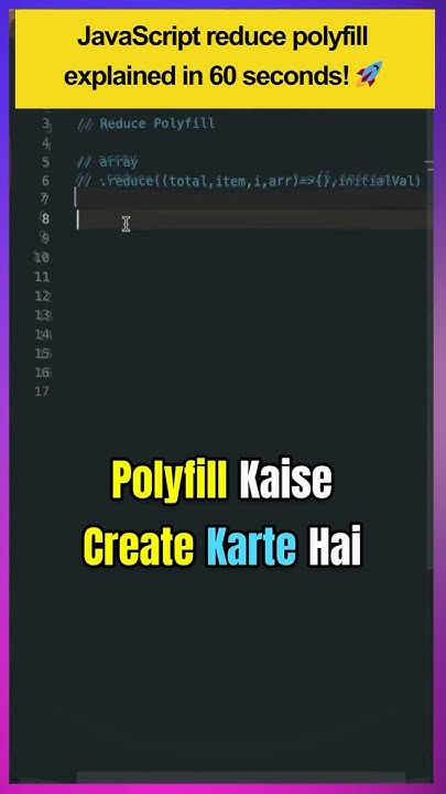 #7JavaScript Reduce Polyfill: Coding in 60 Sec 🚀 #interview #reactjs - YouTube