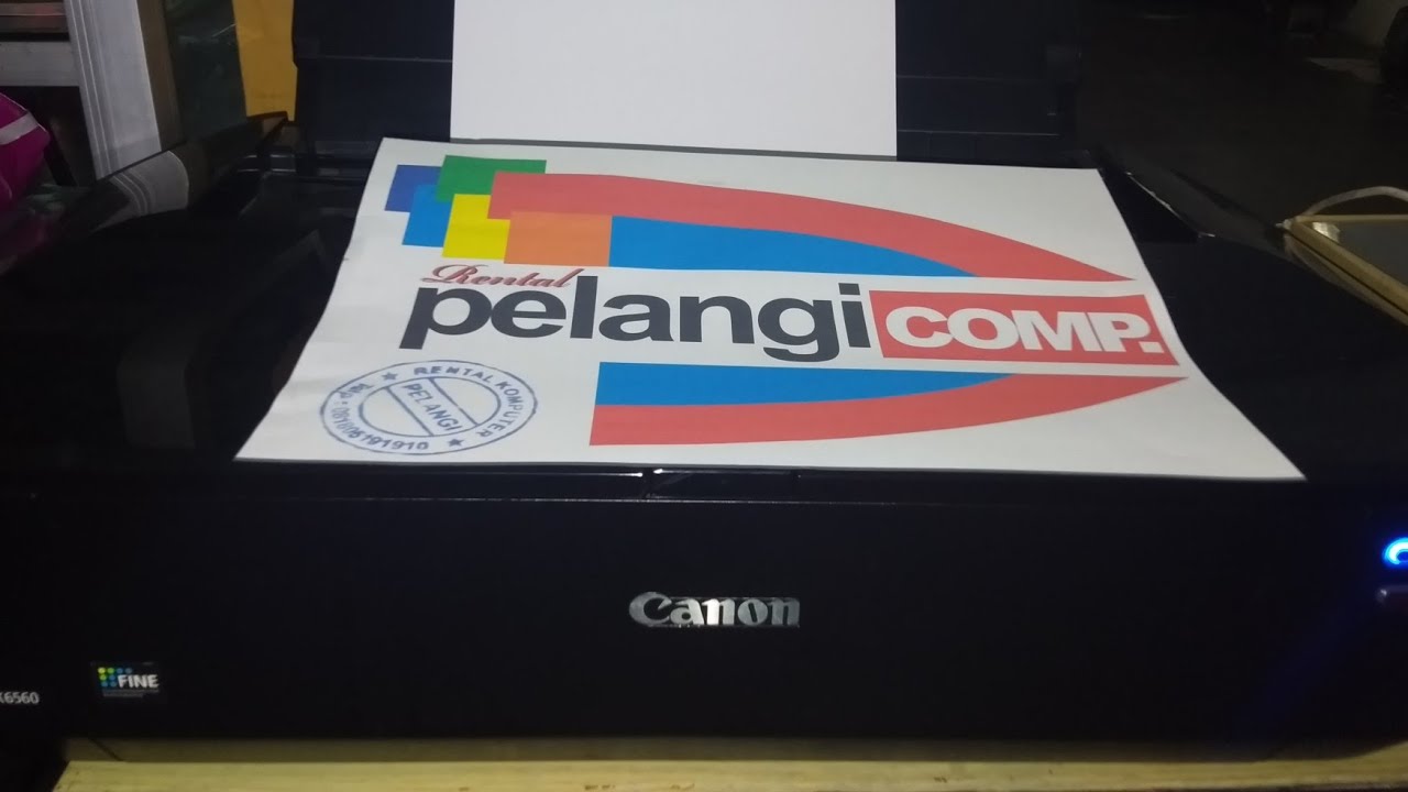 Terjual Canon IX6560 A3+ Hasil Super Tajam - YouTube