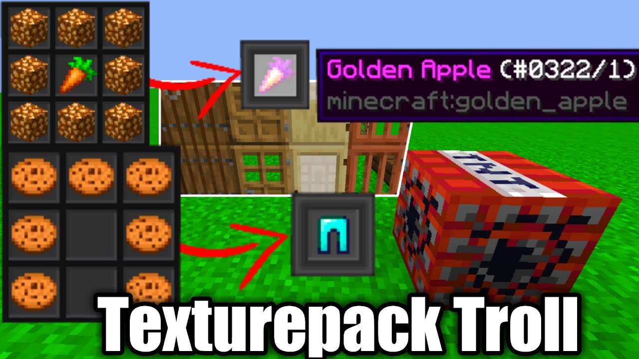 Texture Pack TROLL !! Items Cambiados PARA MINECRAFT 1.8 - YouTube
