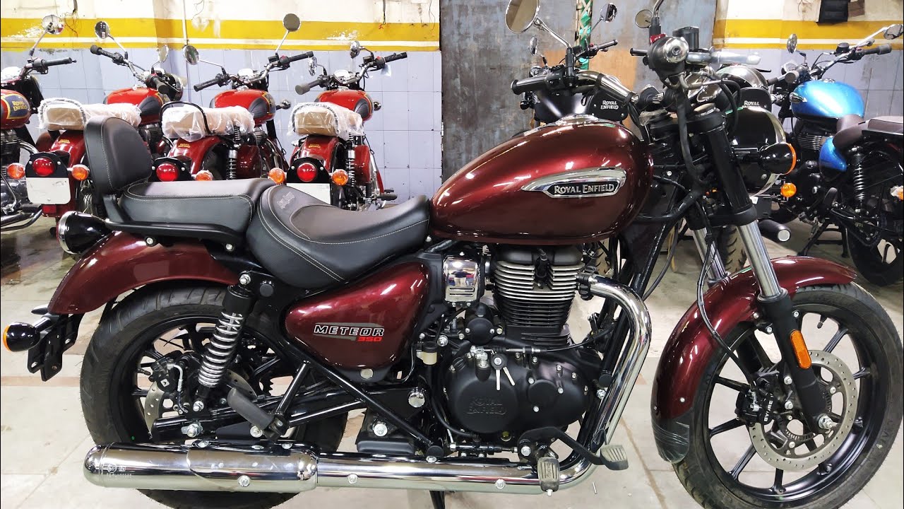 ROYAL ENFIELD METEOR 350 STELLAR RED CUSTOMISE / First in North Bengal ...