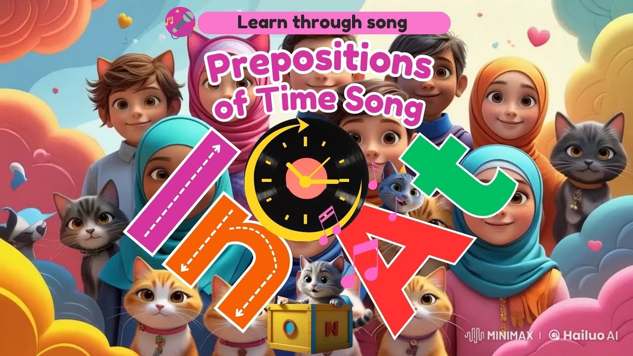 เพลง Prepositions of Time Song ท่องจำ In, On, At - YouTube