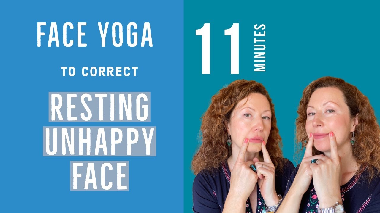 Face Yoga to correct Resting Unhappy Face - YouTube