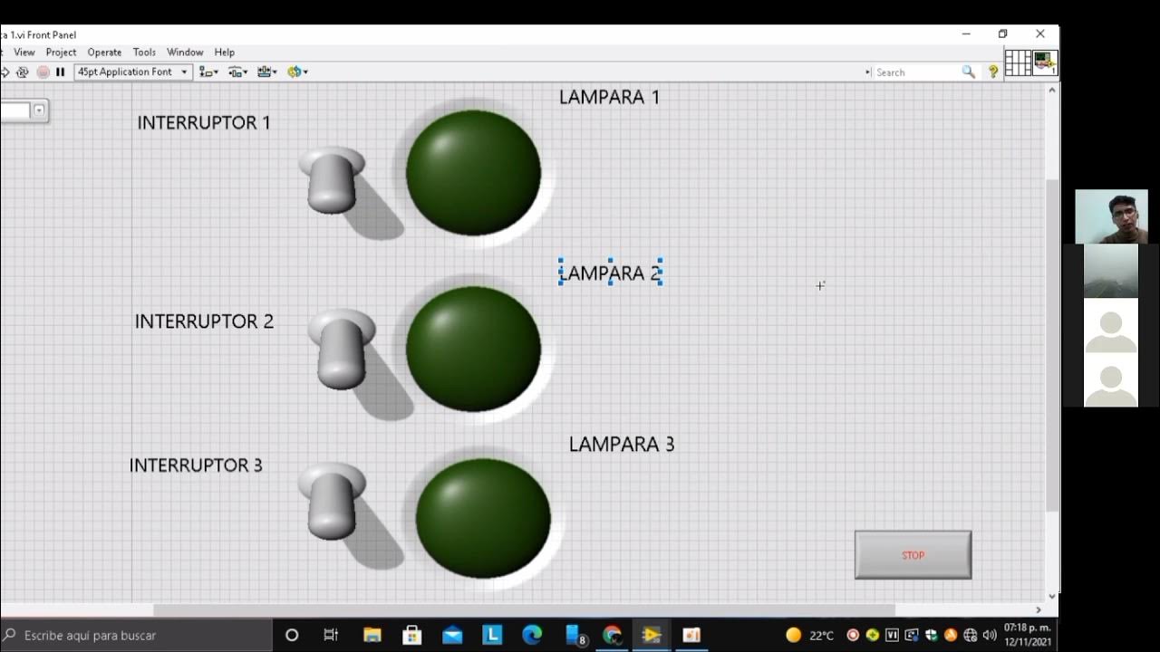 Actividad 1.2. Interfaz gráfica básica de interruptores con Labview y ...