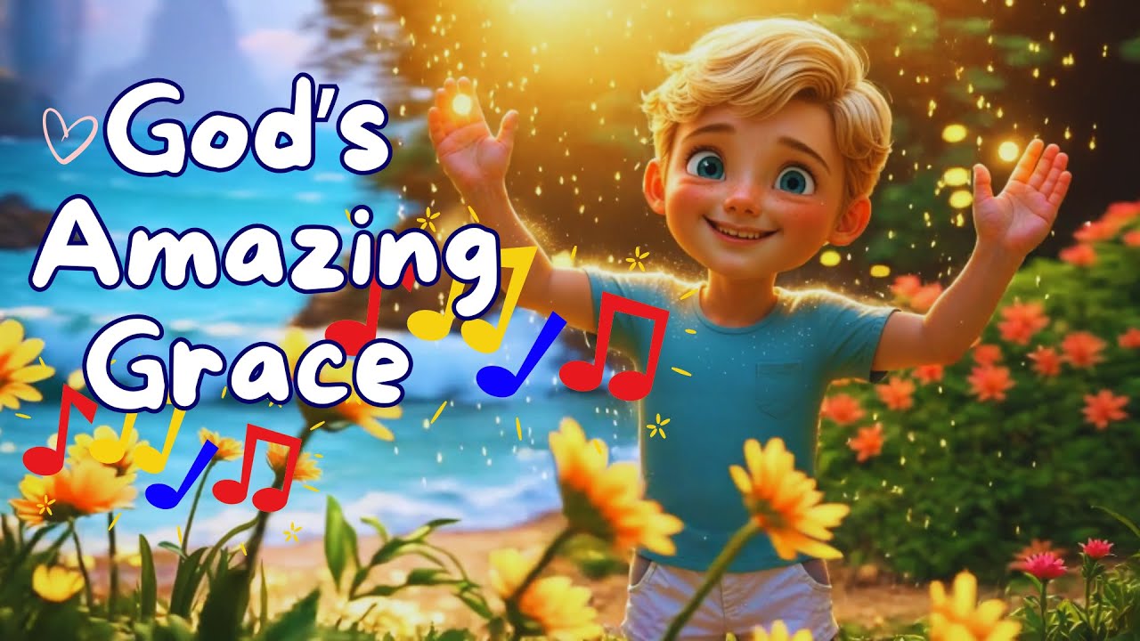 🎶 God’s Amazing Grace | Kids Gospel Song | Christian Music for Children ...