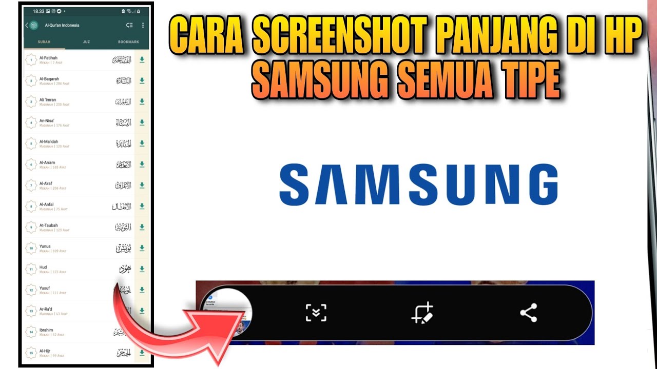 Cara screenshoot panjang di hp samsung semua tipe terbaru - SS panjang ...