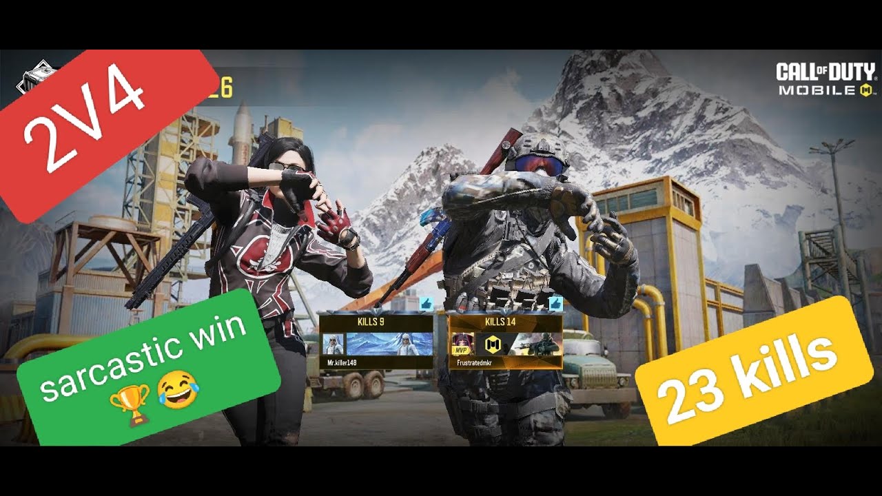 23-Kill Blitz: Overpowering Odds in a 2v4 COD Mobile Showdown - YouTube