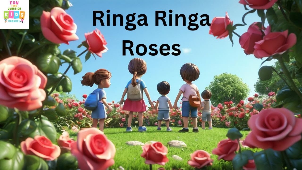 Ringa Ringa Roses | Ring Around the Rosie | 3D Kids Songs & Nursery ...