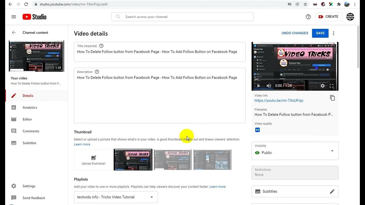 Blogspot Tubes : 🖼️ How To Change YouTube Thumbnail - Update YouTube Video Thumbnail Easily! 🎬 ...