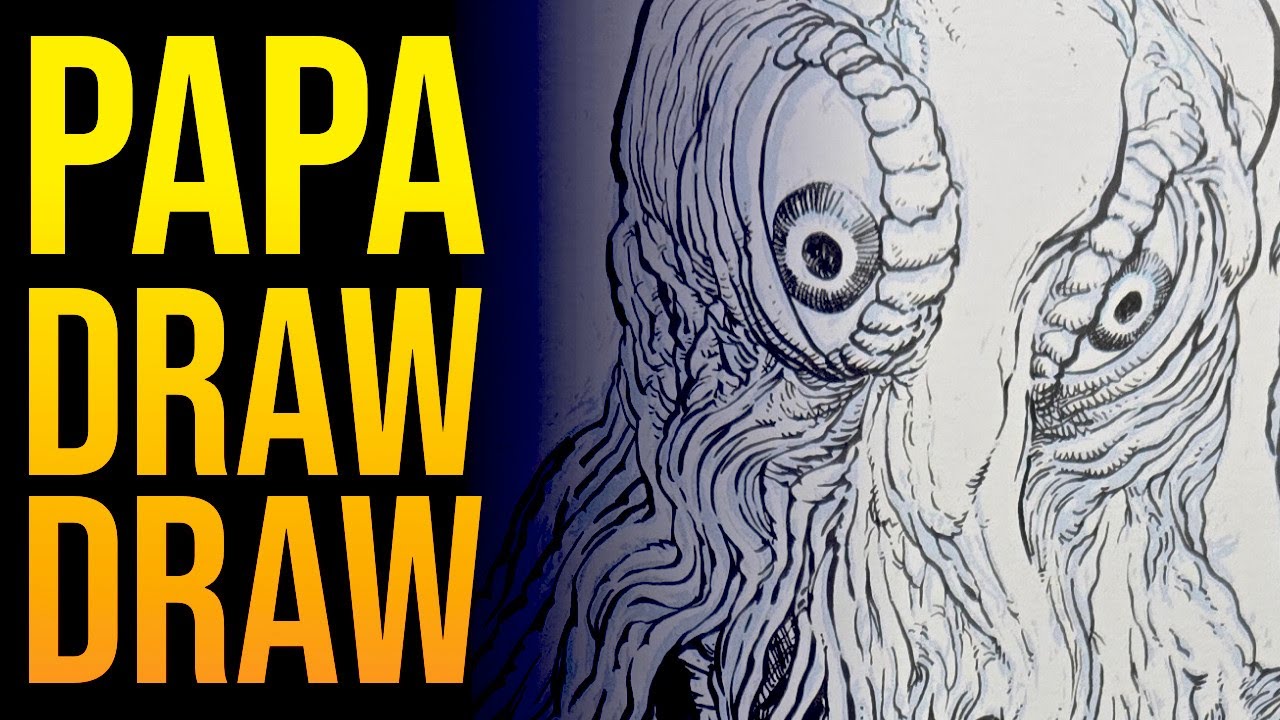 PAPA DRAW DRAW Episode 109: Drawing Hedorah - YouTube