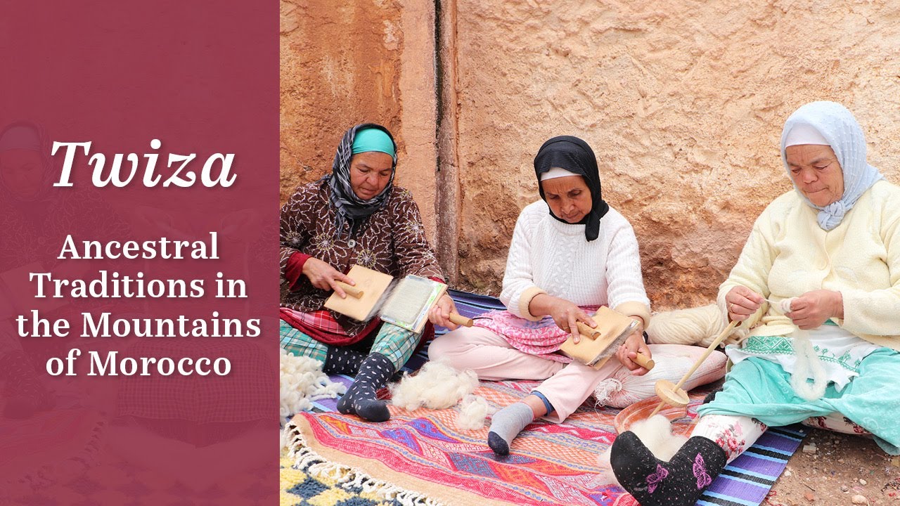 Twiza: Preparing and Spinning Wool in the Mountains of Morocco | Part 1 ...