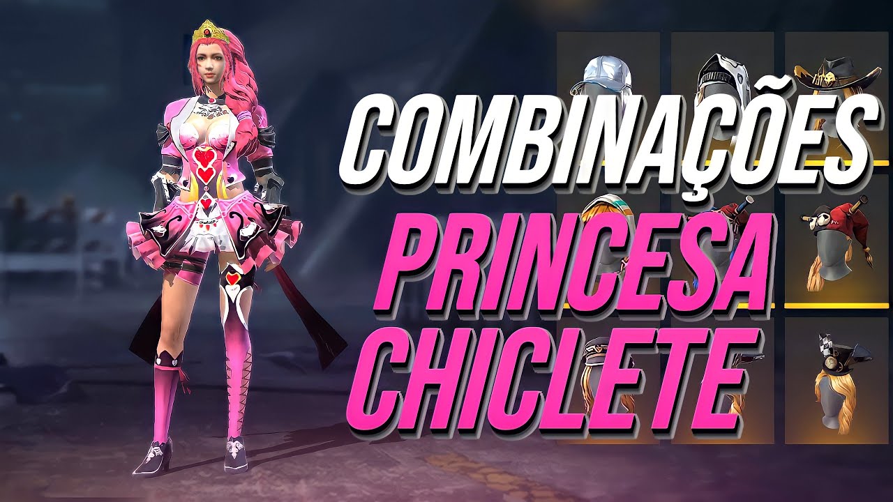 MELHORES COMBINAÇÕES DE ROUPAS FEMININAS NO FREE FIRE - PACOTE PRINCESA ...