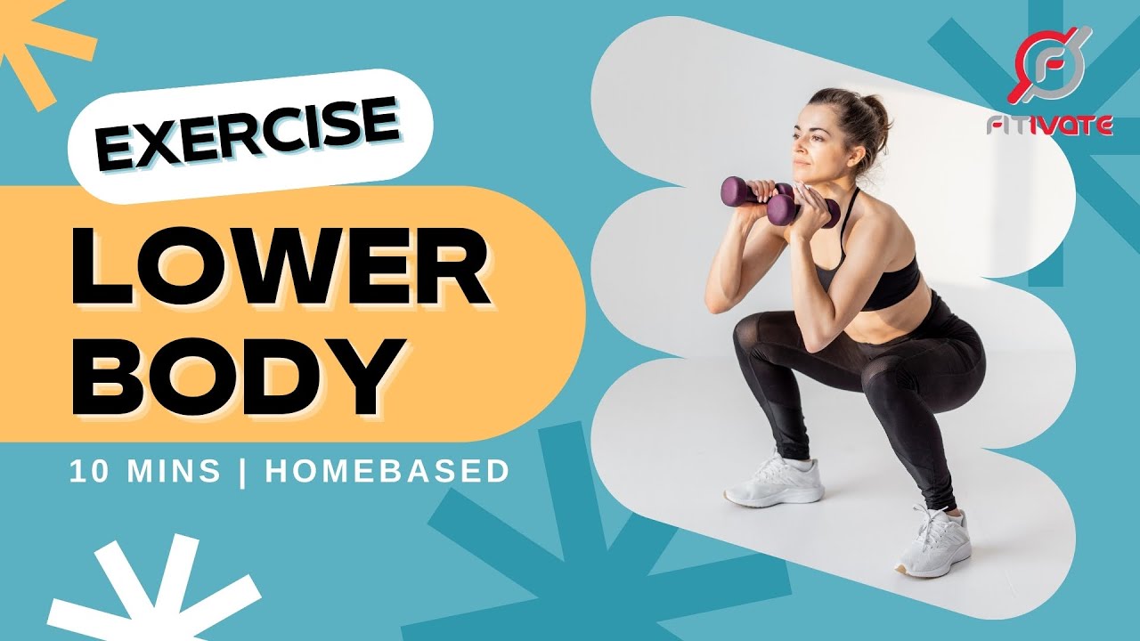 Lower Body & Core Workout (10 MINS, NO GYM) - YouTube
