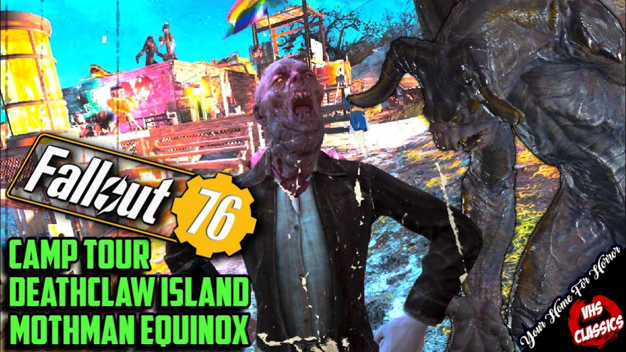 Attack on Deathclaw Island, My Base in Fallout 76 - YouTube