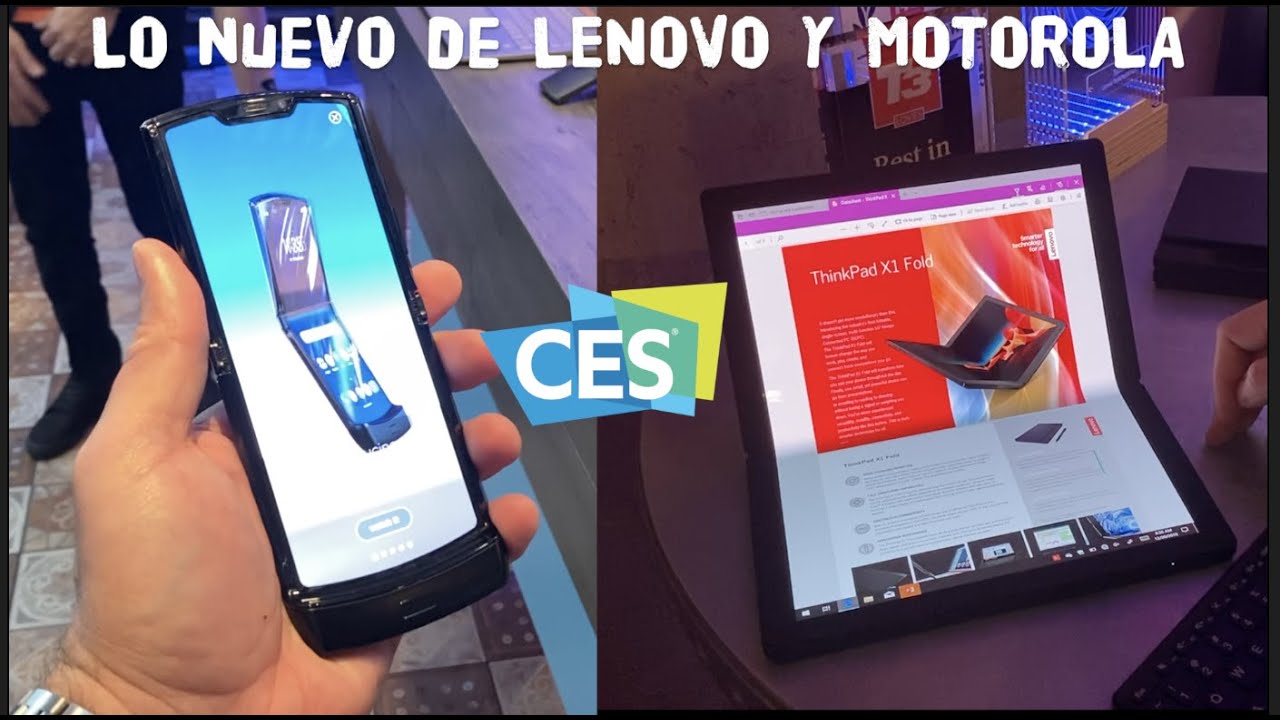 Fist foldable Laptop ThinkPad X1 FOLD & Motorola RAZR #CES2020 - YouTube