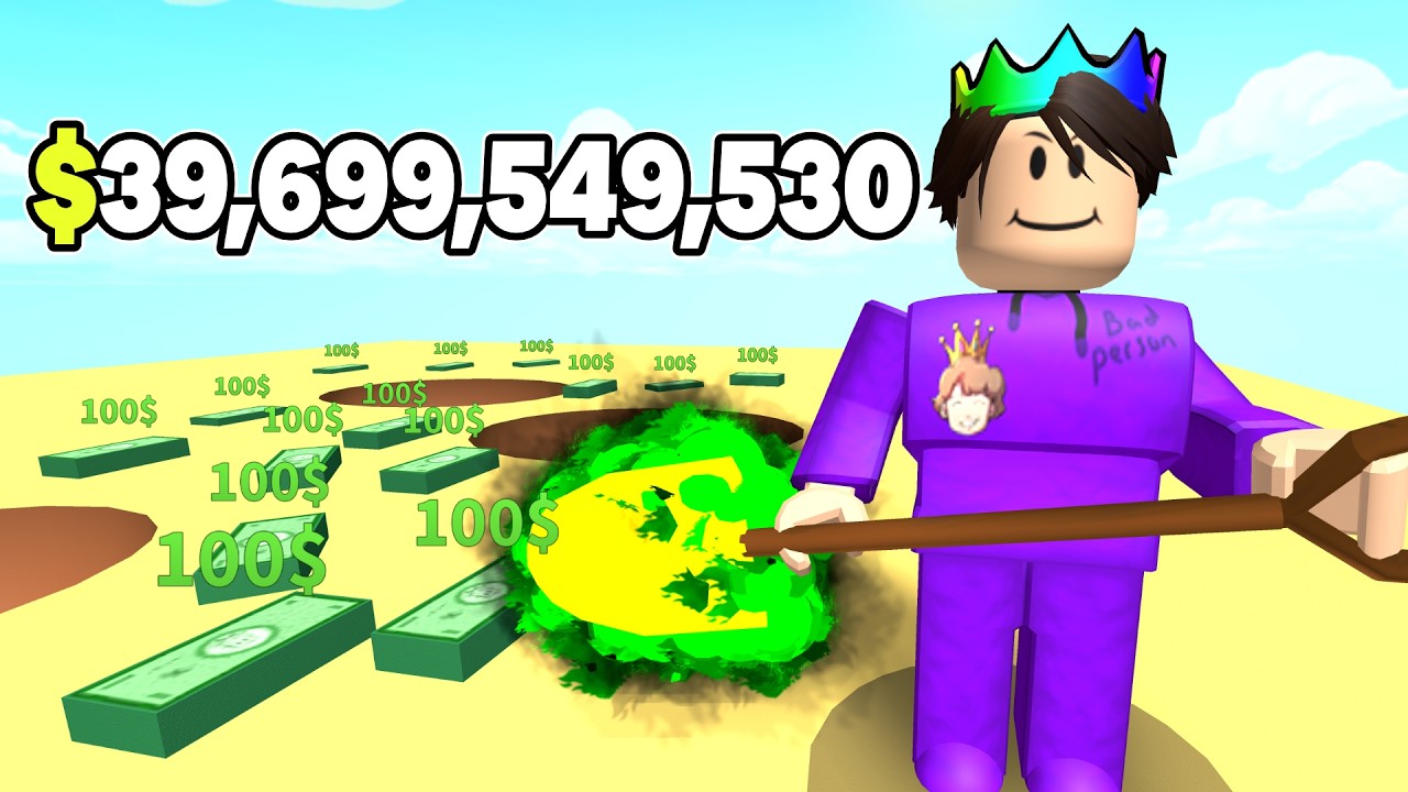 I DIG DEEP For Tons Of CASH on Roblox - YouTube