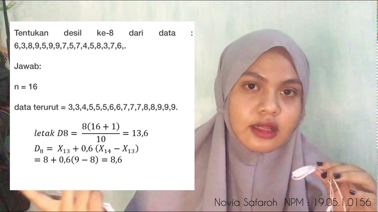 UKURAN LETAK DATA : KUARTIL,DESIL DAN PERSENTIL - Statistika - YouTube