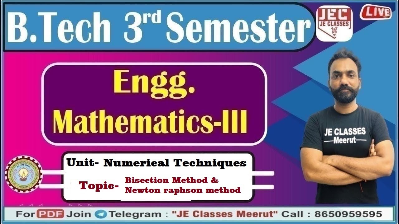 #78 B.Tech 2nd Year Engg. Mathematics-III Numerical Techniques // AKTU ...