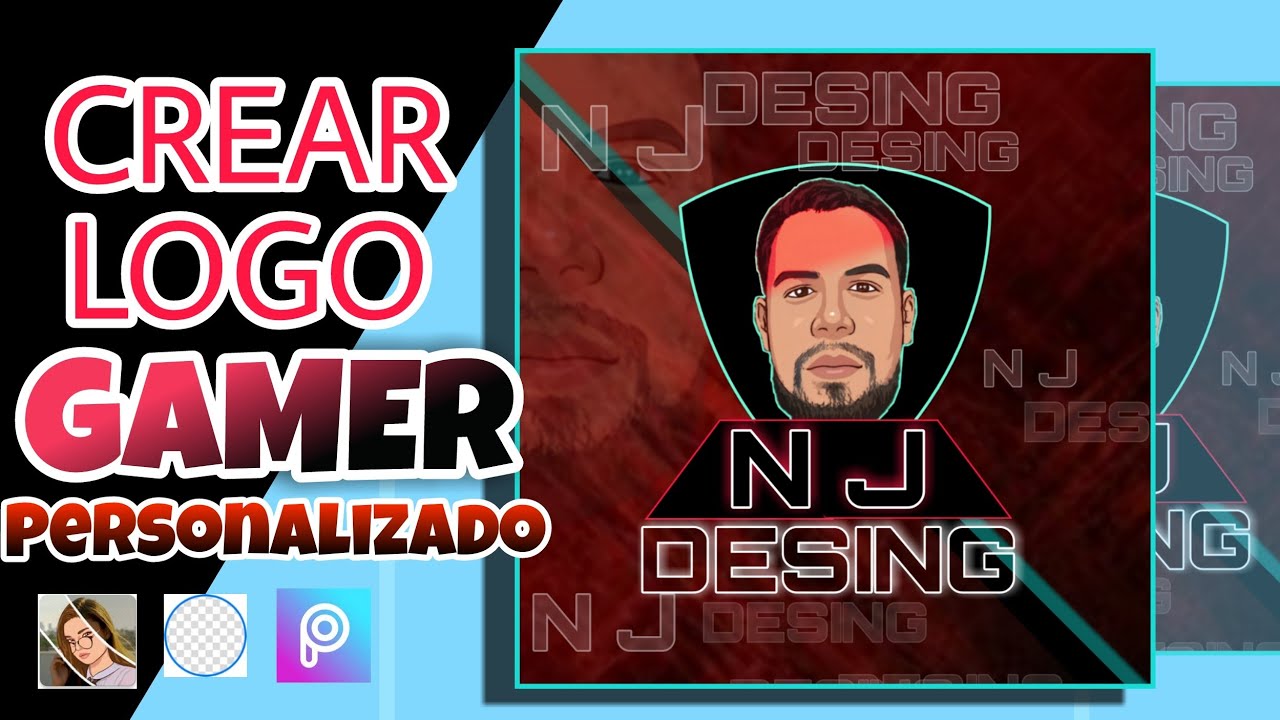 Como crear LOGO gamer personalizado con PICSART/ Making a logo gamer ...