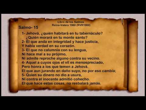 La biblia - libro de los salmos - Salmo- 15- Reina-Valera 1960 (RVR1960 ...