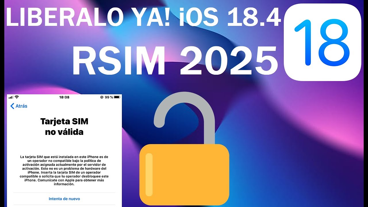 🔓 ¡Nuevo Método 2025! Libera tu iPhone en iOS 18.4 con RSIM, MKSD Ultra y Heicard ¡Fácil y ...