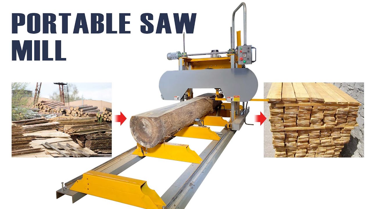 Portable Sawmill Takes You on Exploration of Wood Cutting 🌲 Saw Milling ...