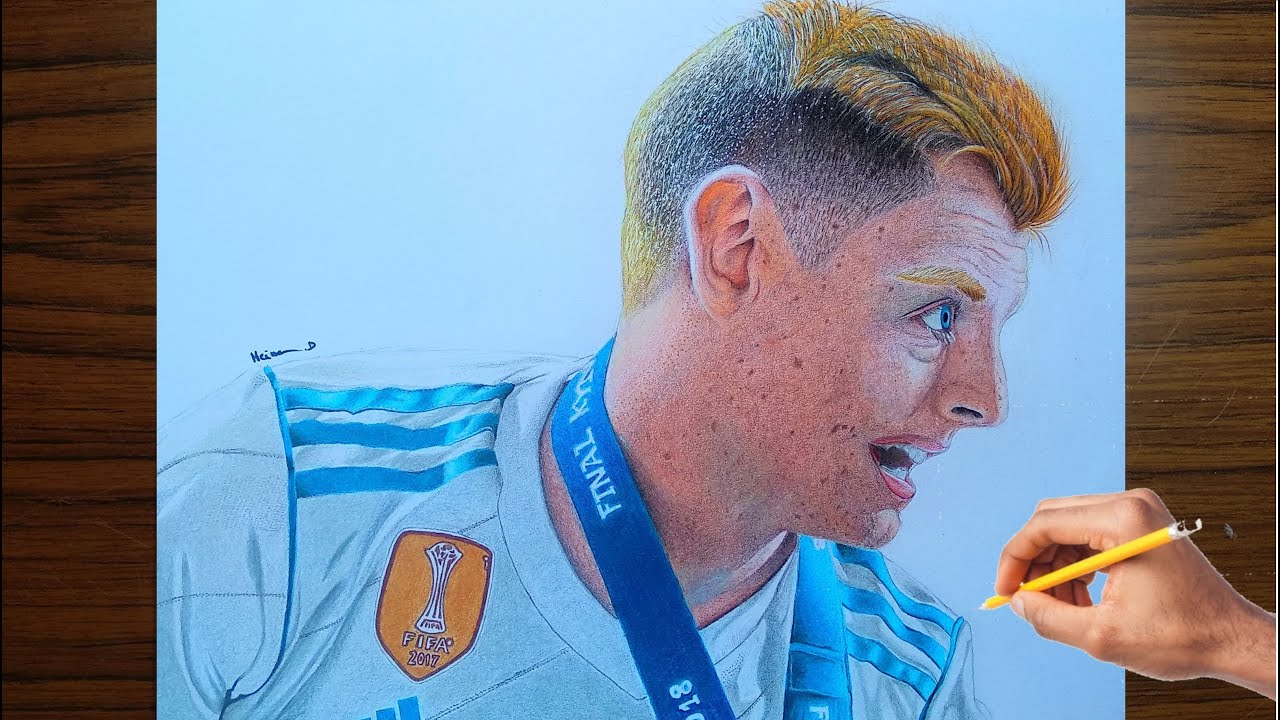 Drawing TONY KROOS by Real Madrid - YouTube