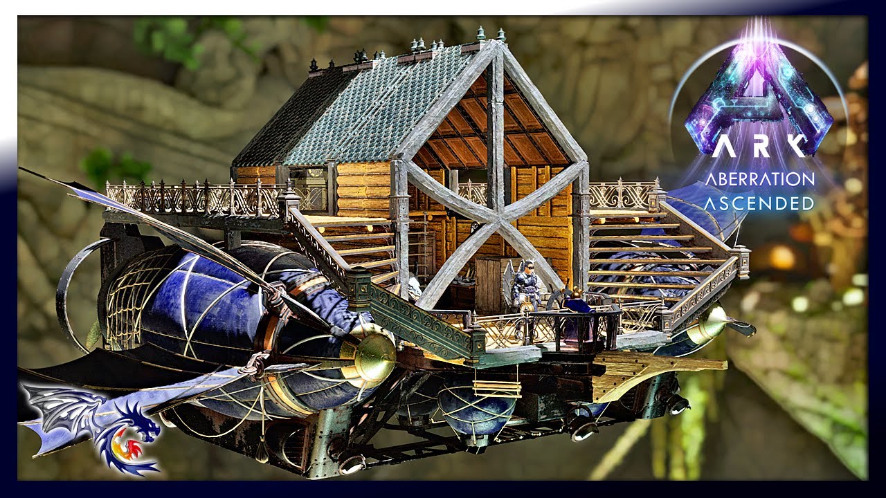 Building A Mobile Zeppelin Taming Base | ARK: Aberration Ascended #16 ...
