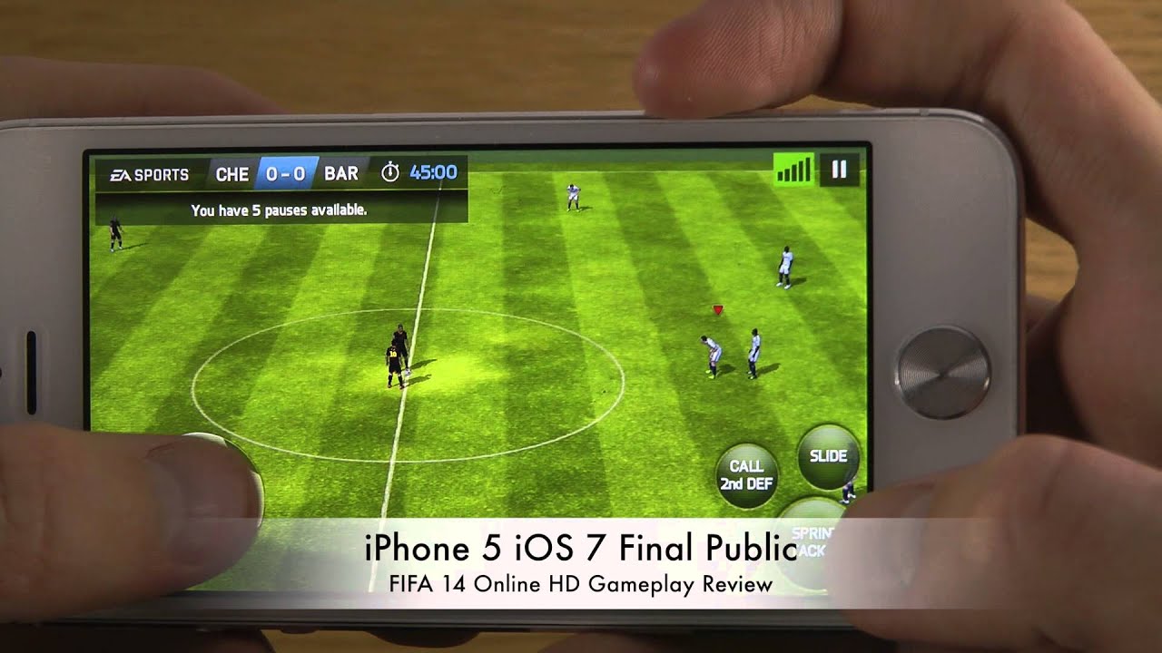 FIFA 14 Online iPhone 5 iOS 7 Final Public HD Gameplay Review - YouTube