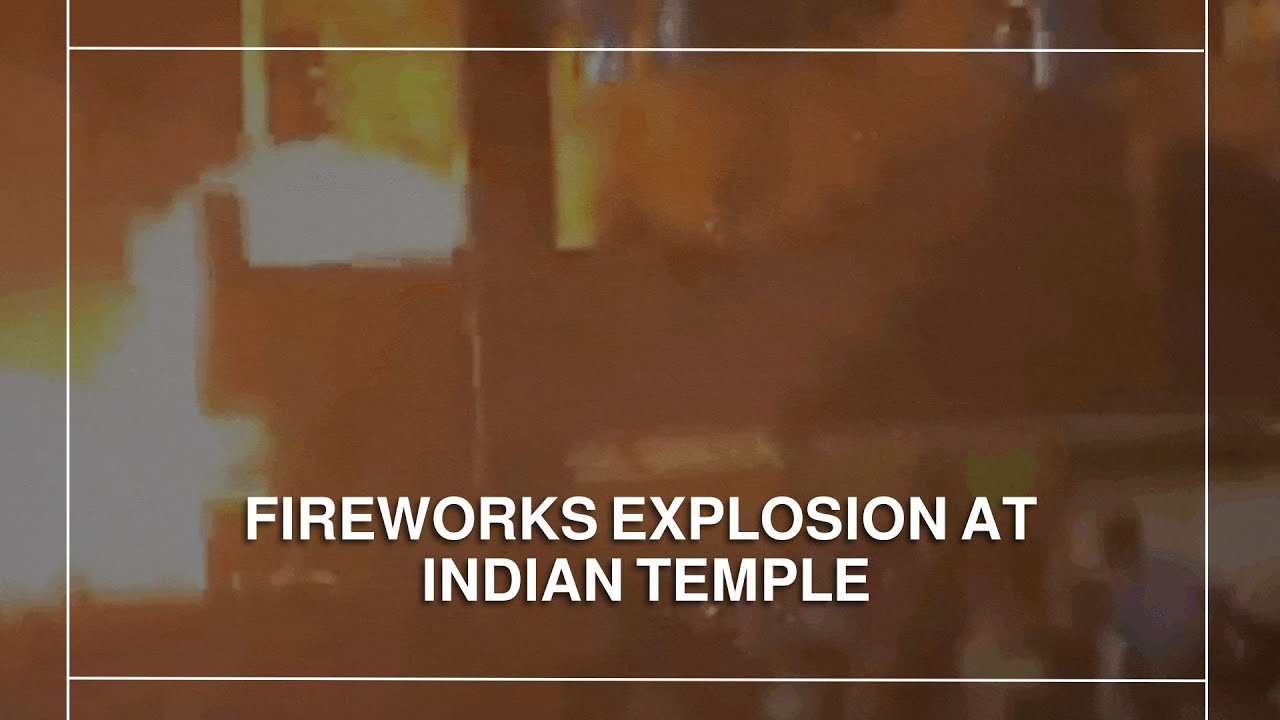 Aftermath of fireworks explosion at Indian temple - YouTube